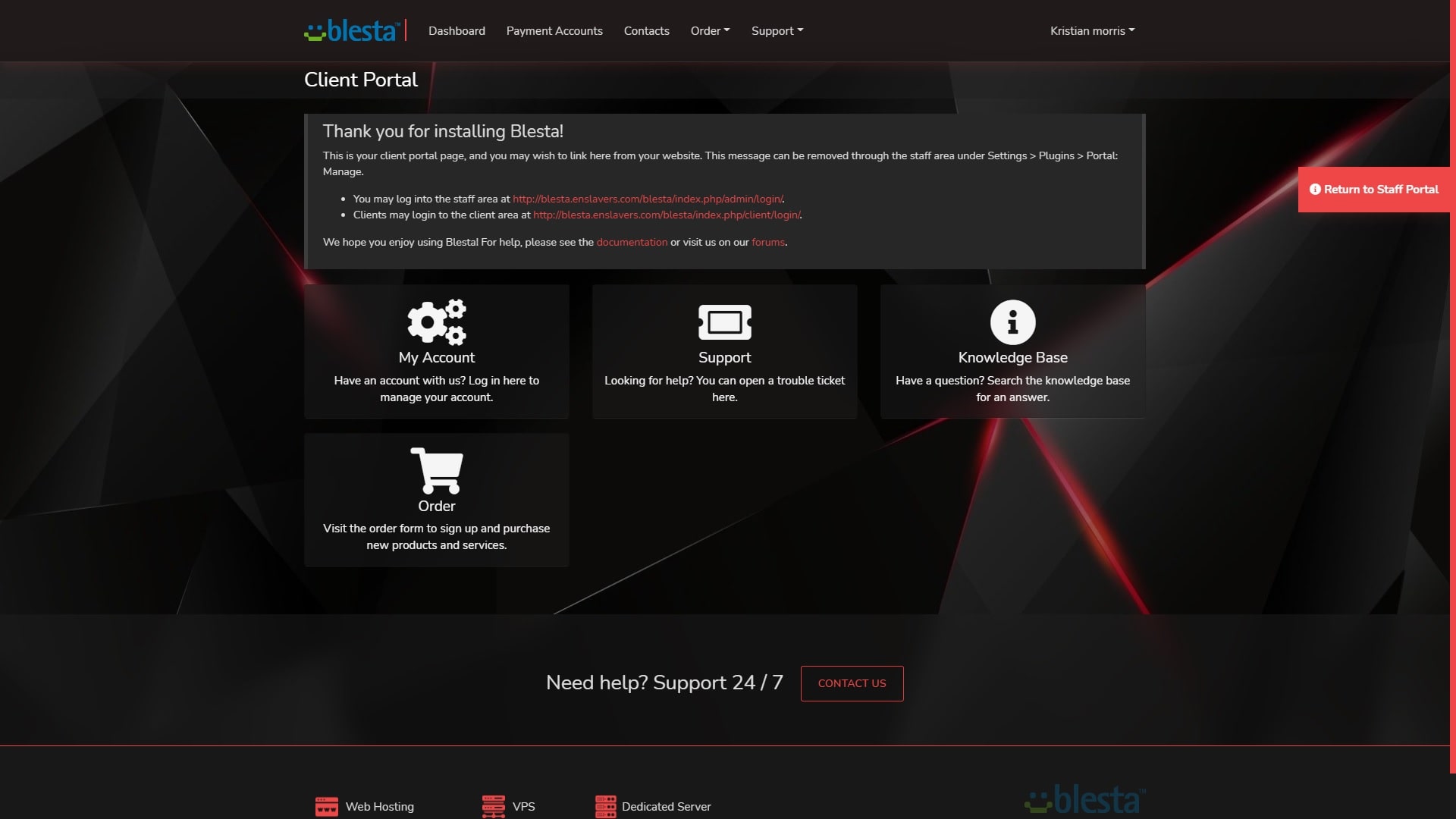 Odin - HTML + Blesta Dark Theme - Store | Themes.design
